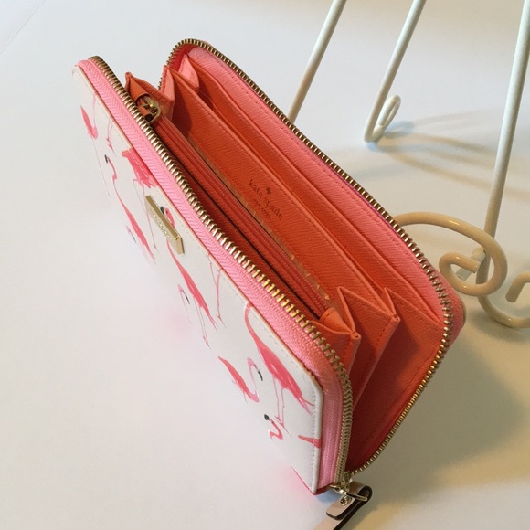 kate spade | Bags | Kate Spade Flamingo Zip Around Wallet | Poshmark